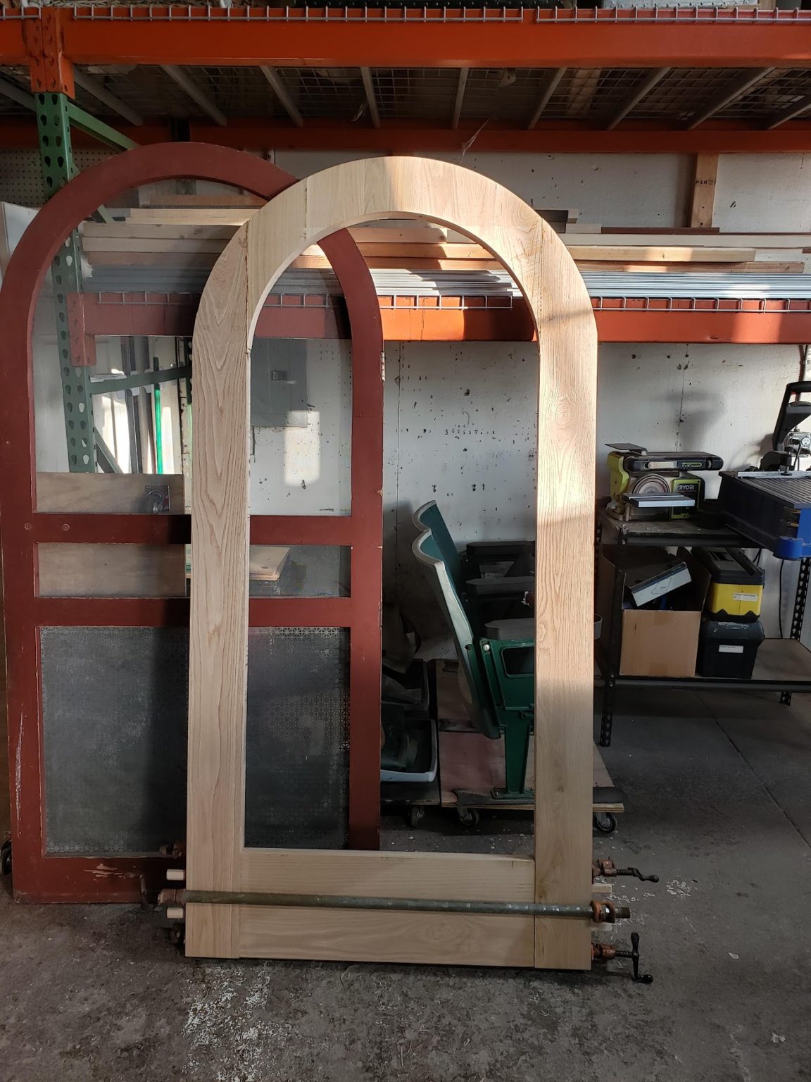 custom screen arch door - St. Louis Restoration